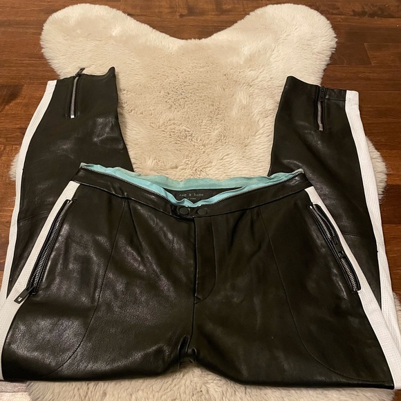 rag & bone | Pants & Jumpsuits | Rag Bone Real Leather Pants | Poshmark